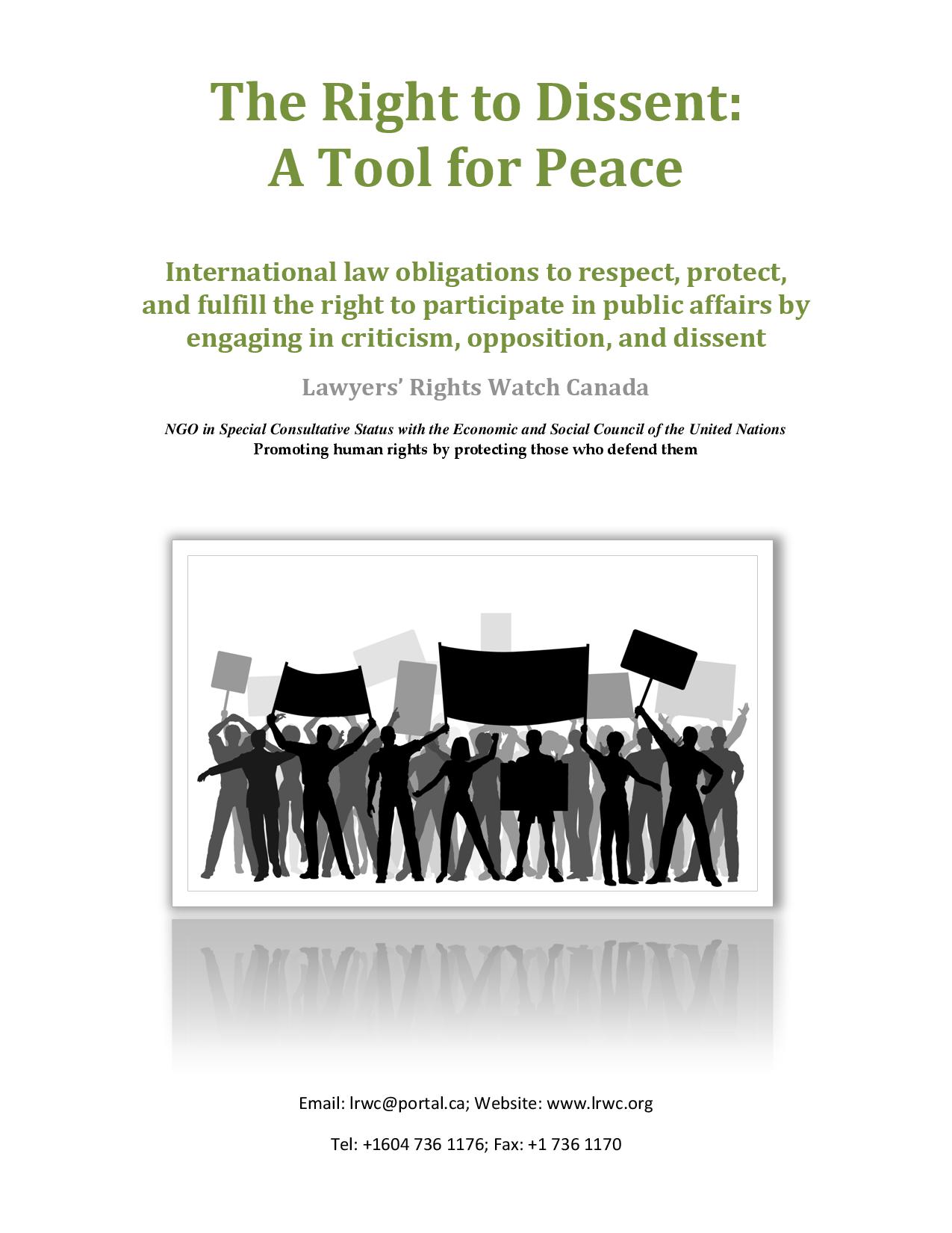 The Right to Dissent Poster-page-001 — Lawyers' Rights Watch Canada